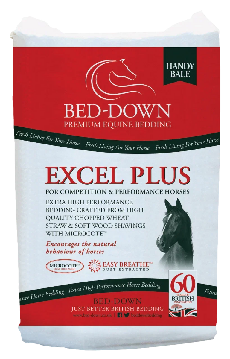 Bed-Down Excel Plus Horse Bedding – Straw & Wood Shavings with Eucalyp ...